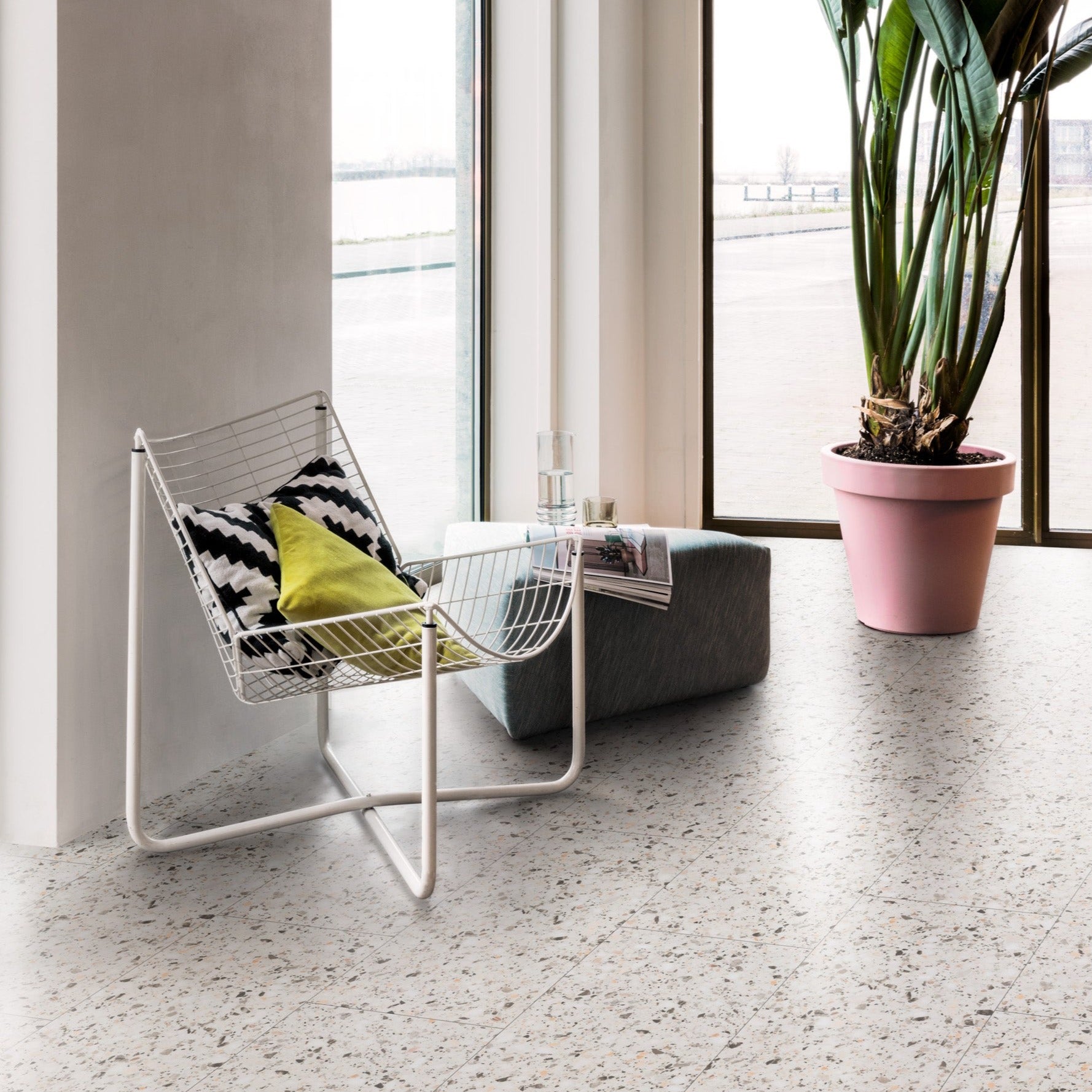 Terrazzo look pvc/vinyl floors