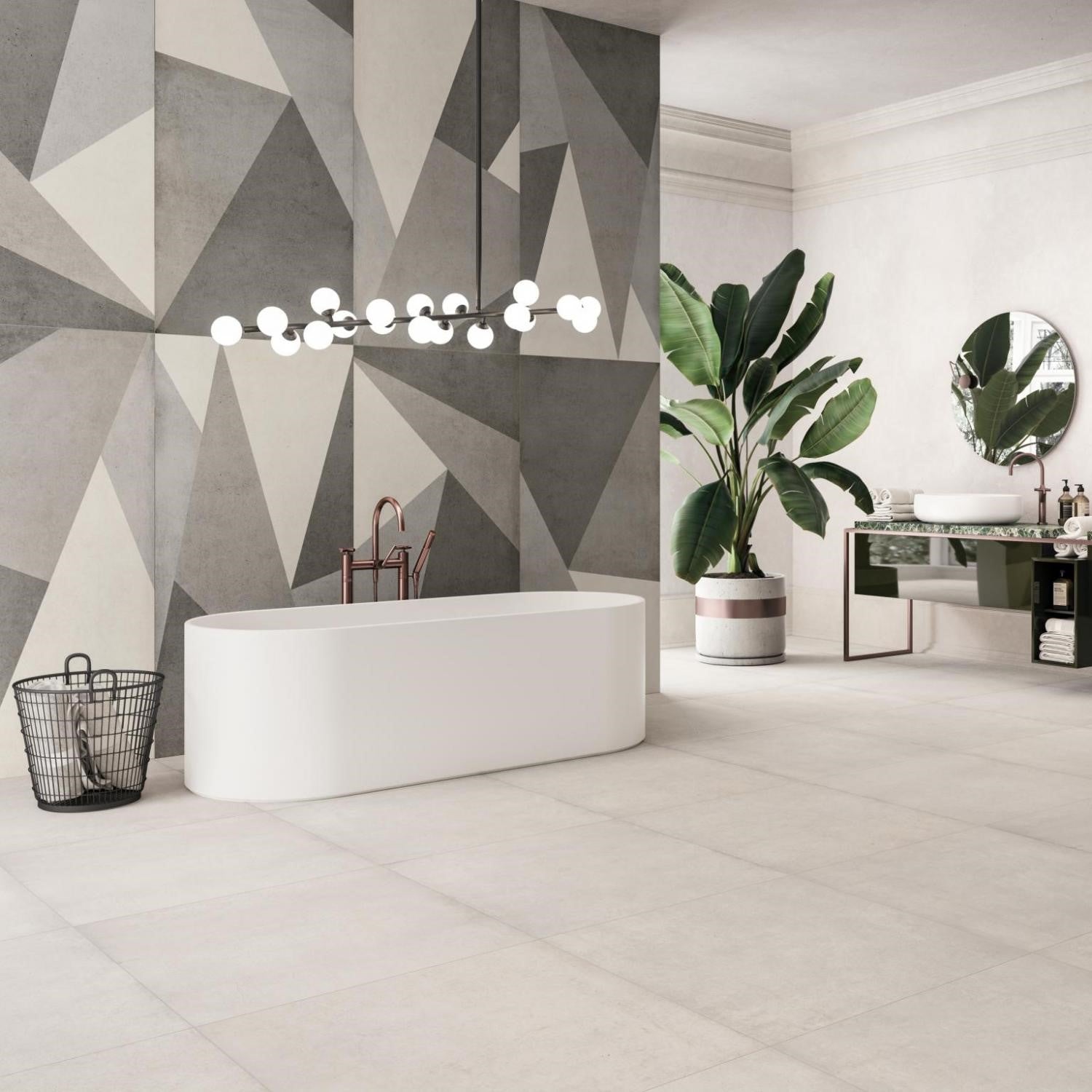 Solid ceramic tiles